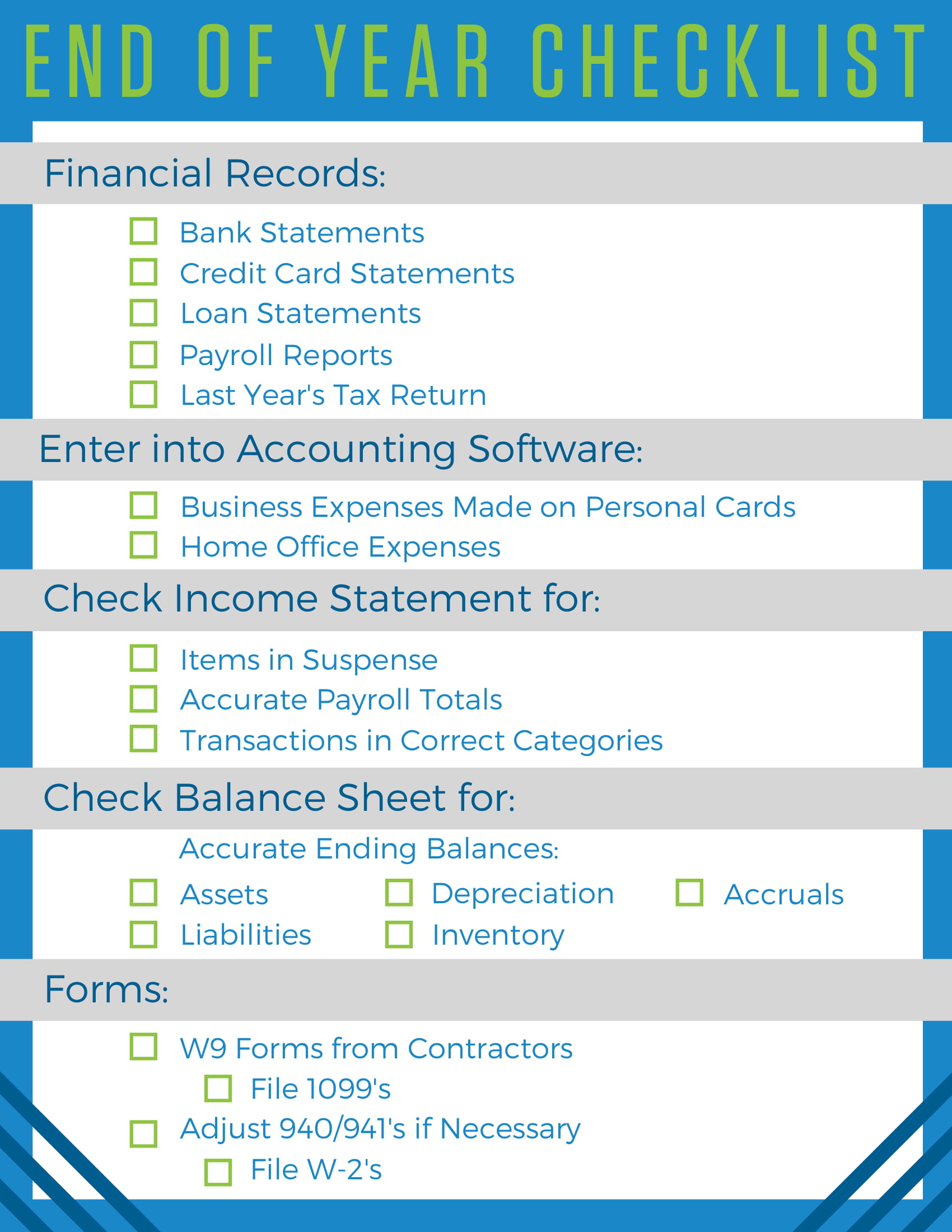 Small Business Owners’ Tax Checklist – TACCT Tax Blog